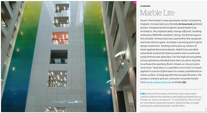 Armourcoat Surface Finishes: Marble Lite