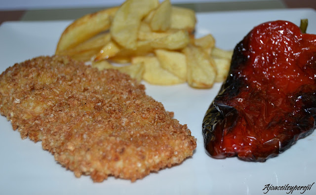 Ajo, aceite y perejil: REBOZADO CRUJIENTE DE POLLO
