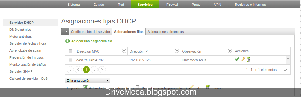 Como configurar Endian Firewall DHCP server paso a paso ~ videoJuegos y ...