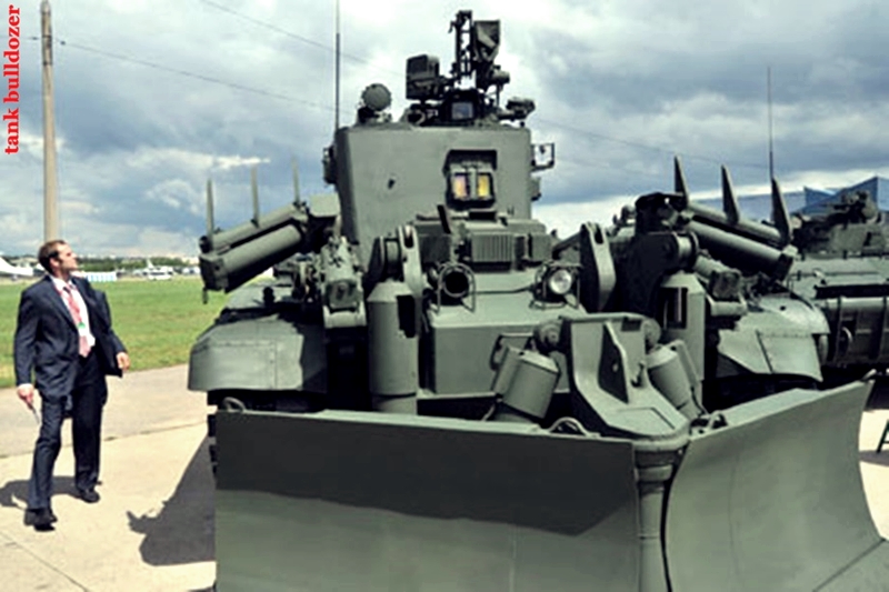 វិទ្យាសាស្រ្តយោធាកម្ពុជា: រថក្រោះធុន Tank Bulldozer- Armored bulldozer