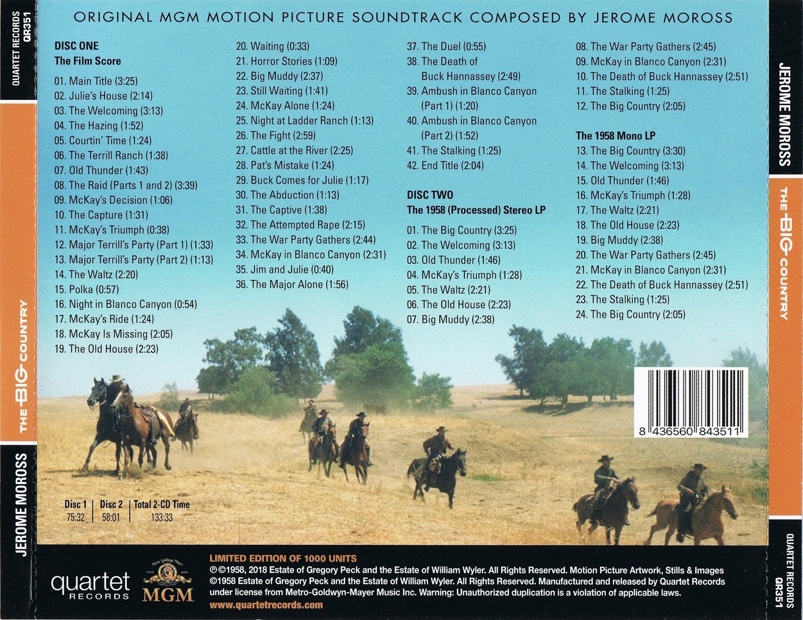 Soundtrack Covers: The Big Country (Jerome Moross)