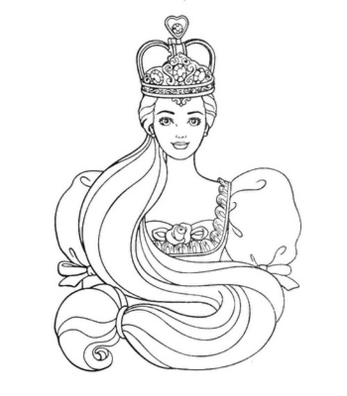 8 Printable Barbie Princess Coloring Pages >> Disney Coloring Pages
