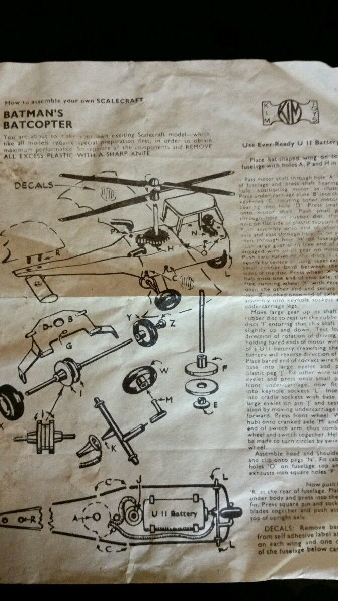 Pop Culture Safari!: Pop artifact: Vintage motorized Batman Batcopter ...