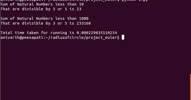 Problem 1 Project Euler Solution With Python 