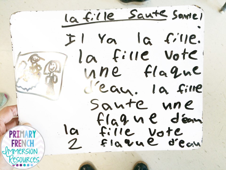 Practicing telling/writing stories - Primary French Immersion Resources