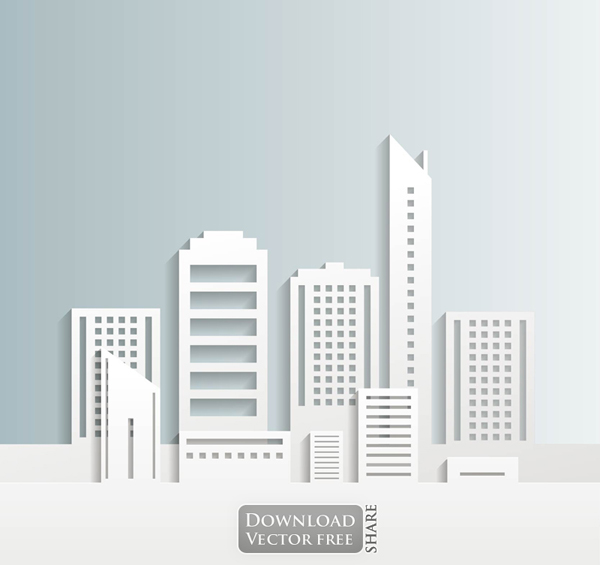 Nhà cao tầng trong thành phố building city vector 2505 ~ MrPixelVn ...