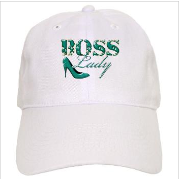 Saytoons: Boss Lady Bling Baseball Cap- Boss Lady Designs
