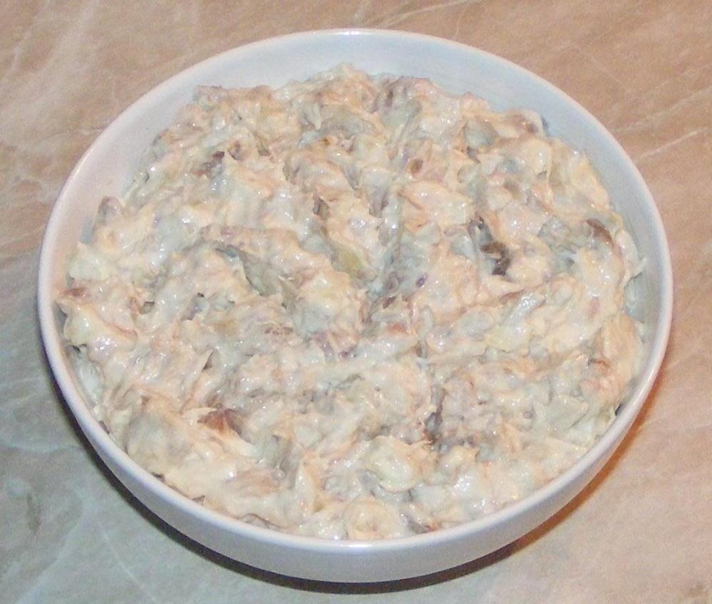 Salata de peste afumat Retete salata de macrou afumat | Preparatedevis.ro