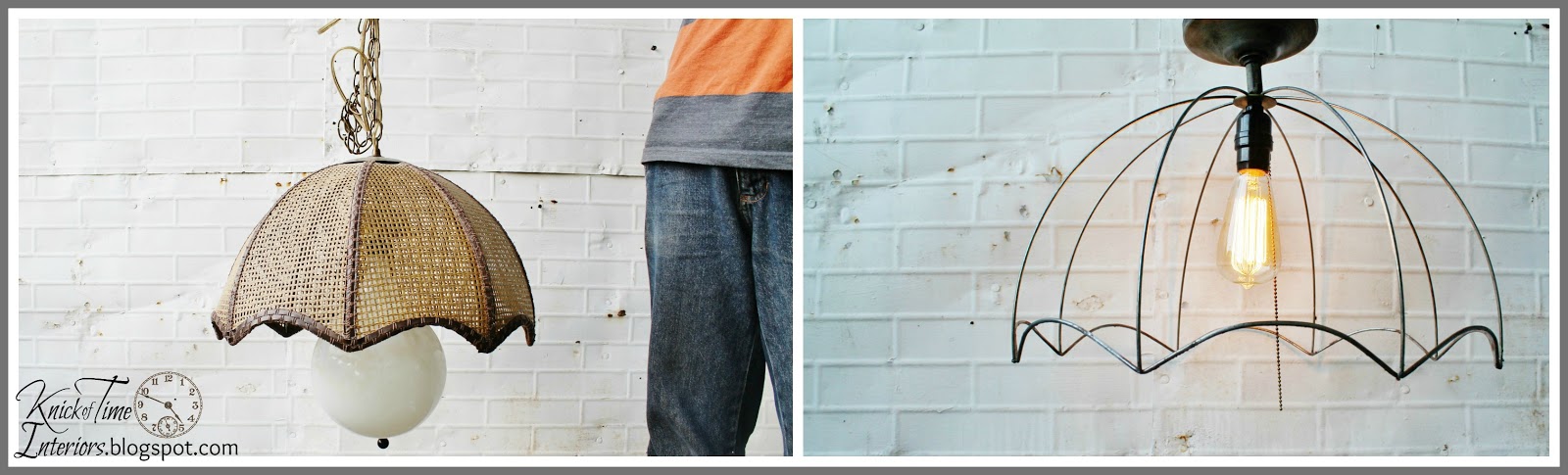 Super Ugly Hanging Light Gets Naked - Knick of Time