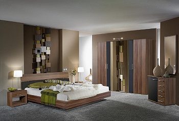 Dormitorios en color marrón chocolate - Colores en Casa