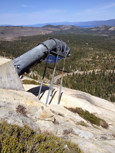 A Mystery Writer's Notes From Tahoe: Tahoe Highway Avalanche Control