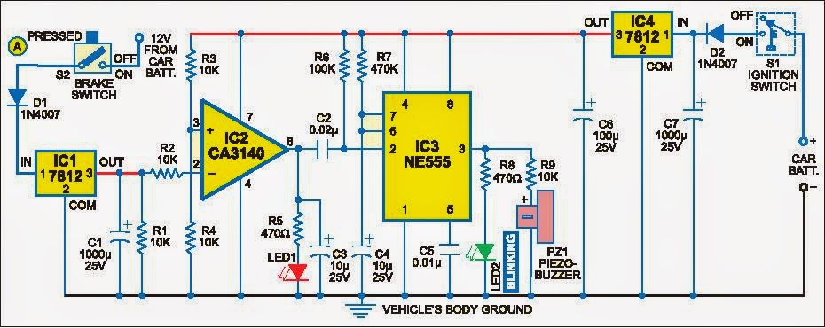 Brake Failure Indicator Circuit Diagram