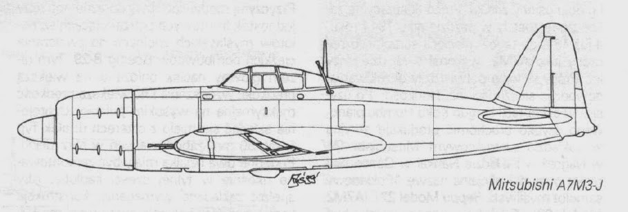 Japanese Aircraft of WWII: Mitsubishi A7M3(-J) variant of the Reppu