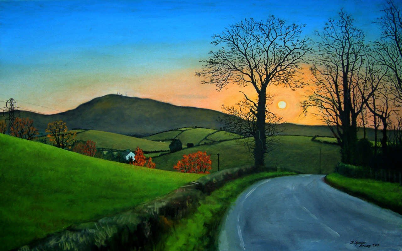 ArtMagic: Slieve Croob sunset, Co. Down, N. Ireland