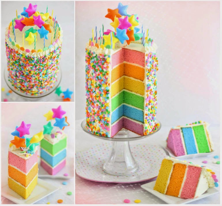 Ideas & Products: Pastel Rainbow Layer Cake