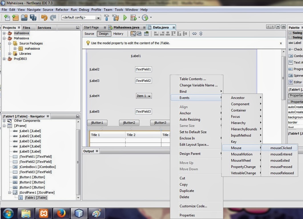 Sone forever: Membuat Program Input data Menggunakan Java [NetBeans IDE]