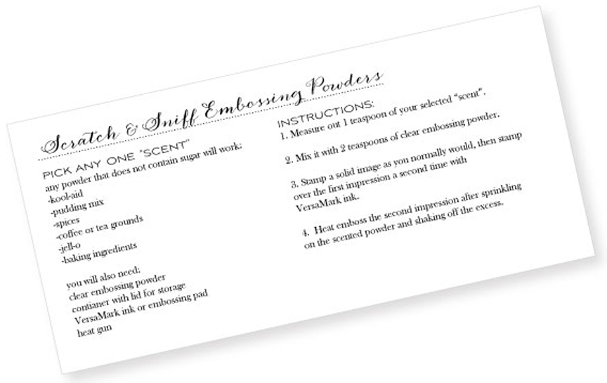 Homespun with Heart: Scent-imentals...