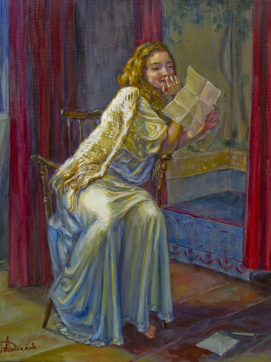 DAILY PAINTERS MARKETPLACE: The love letter, impressionism, oil ...