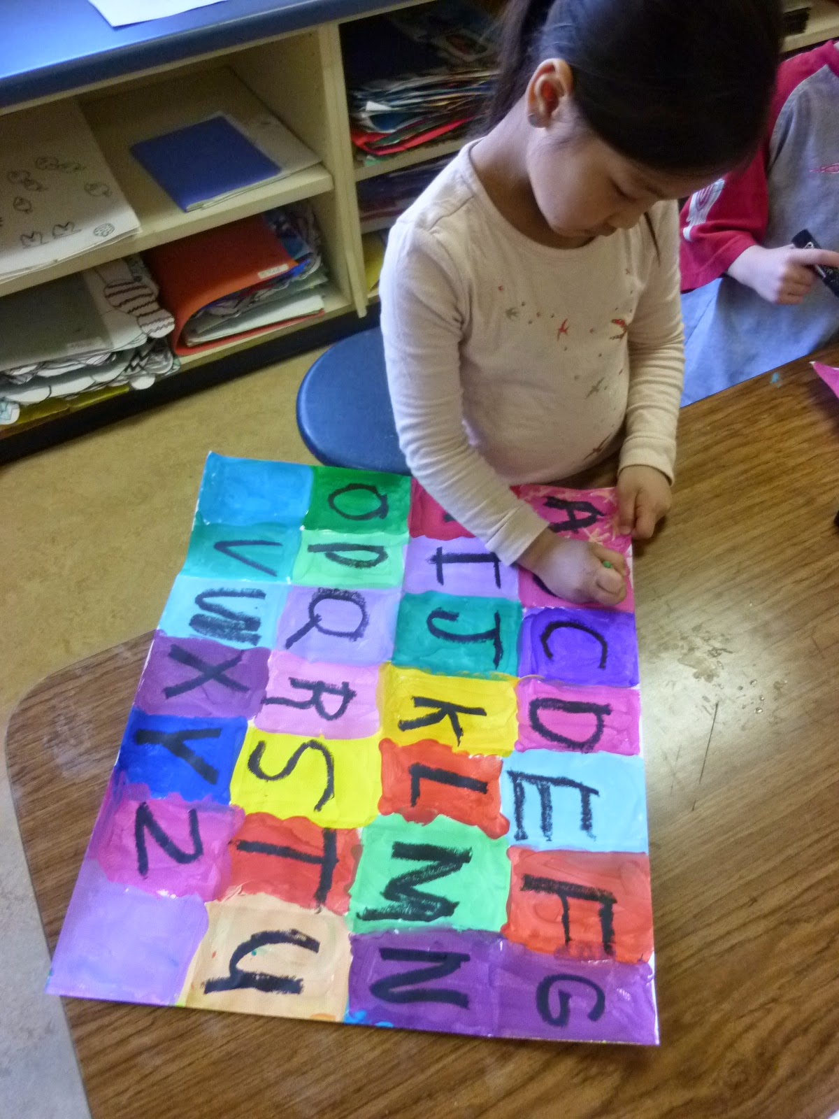 Mrs. Werner's Art Room: Kinder Alphabet Paintings