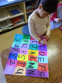 Mrs. Werner's Art Room: Kinder Alphabet Paintings