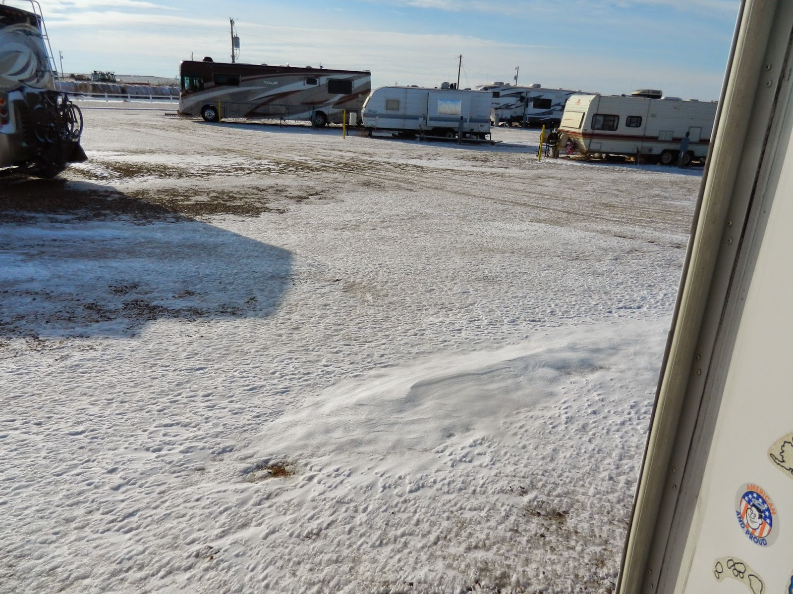Gypsies At Heart: Snow in Liberal, Kansas