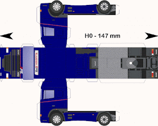 SP. Papel Modelismo: PaperCraft DAF 95 XF - Altinus Klaassen