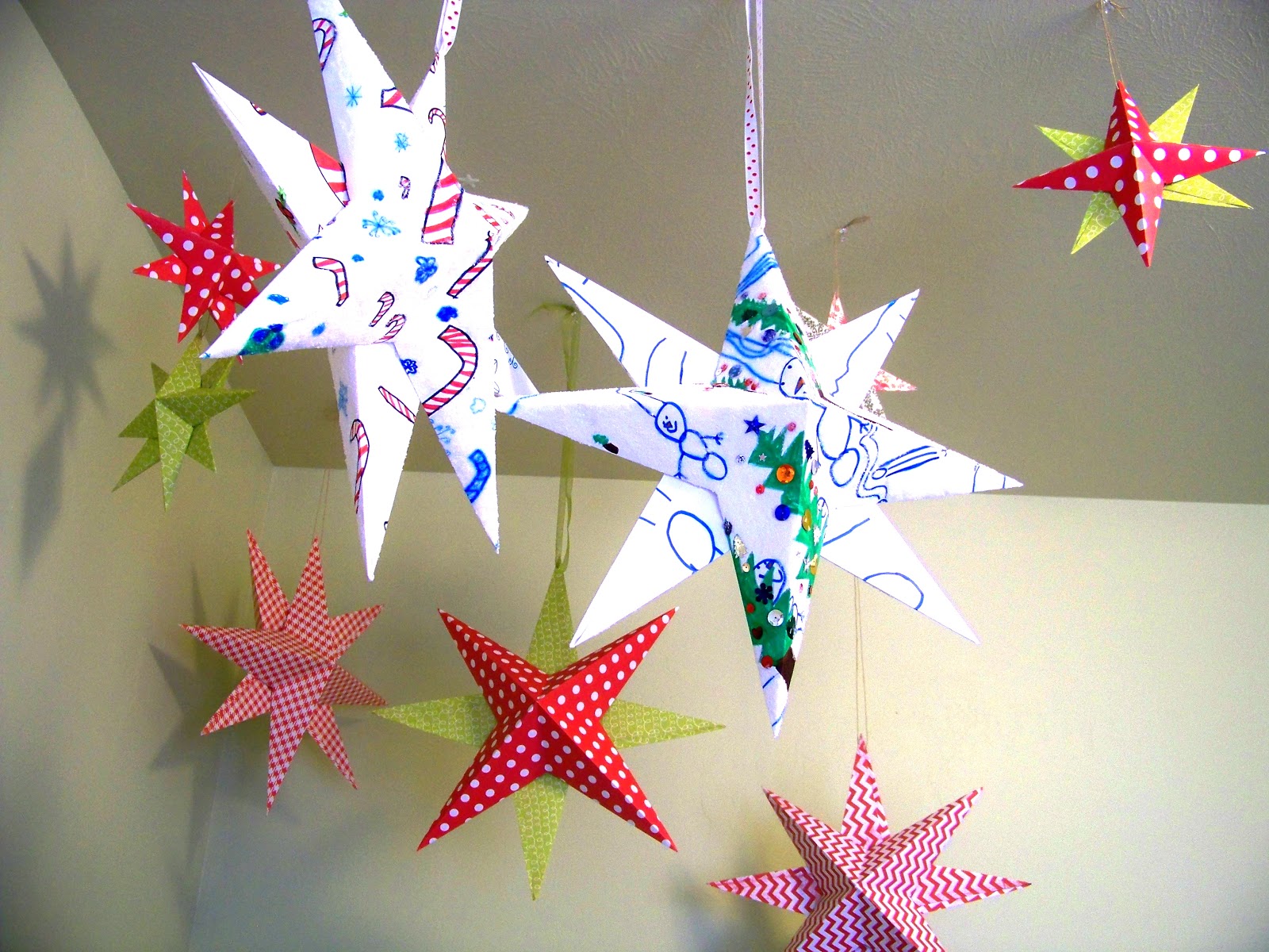 candice ashment art: Winter Wonderland 3-D Star {tutorial}