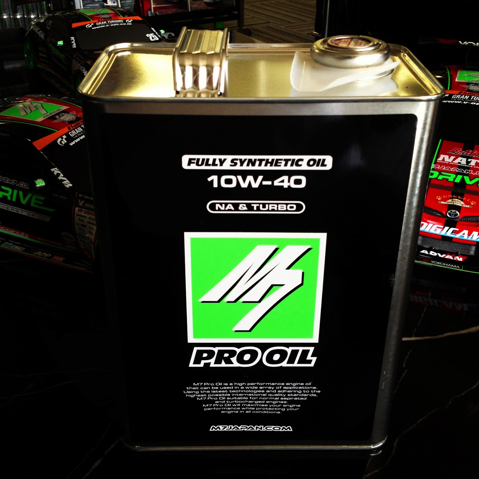 M7（日本）オンラインショップへよこそ☆: 【PRO-7】 M7エンジンオイル（PRO OIL 10W-40） 4L