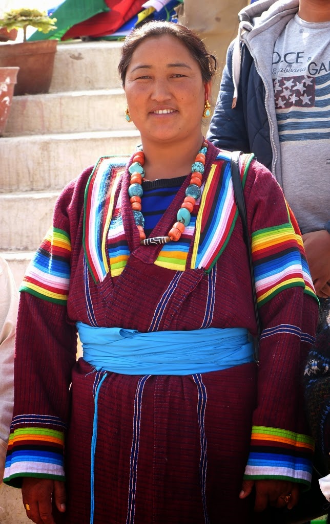 Local style: Tibetan and Sherpa costumes at Lhosar celebration