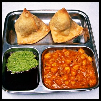 Healthy Eating Starts at Home: Samosa Chole Chaat