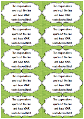 Tearless Teaching: Homework Tickets and Reward Coupons
