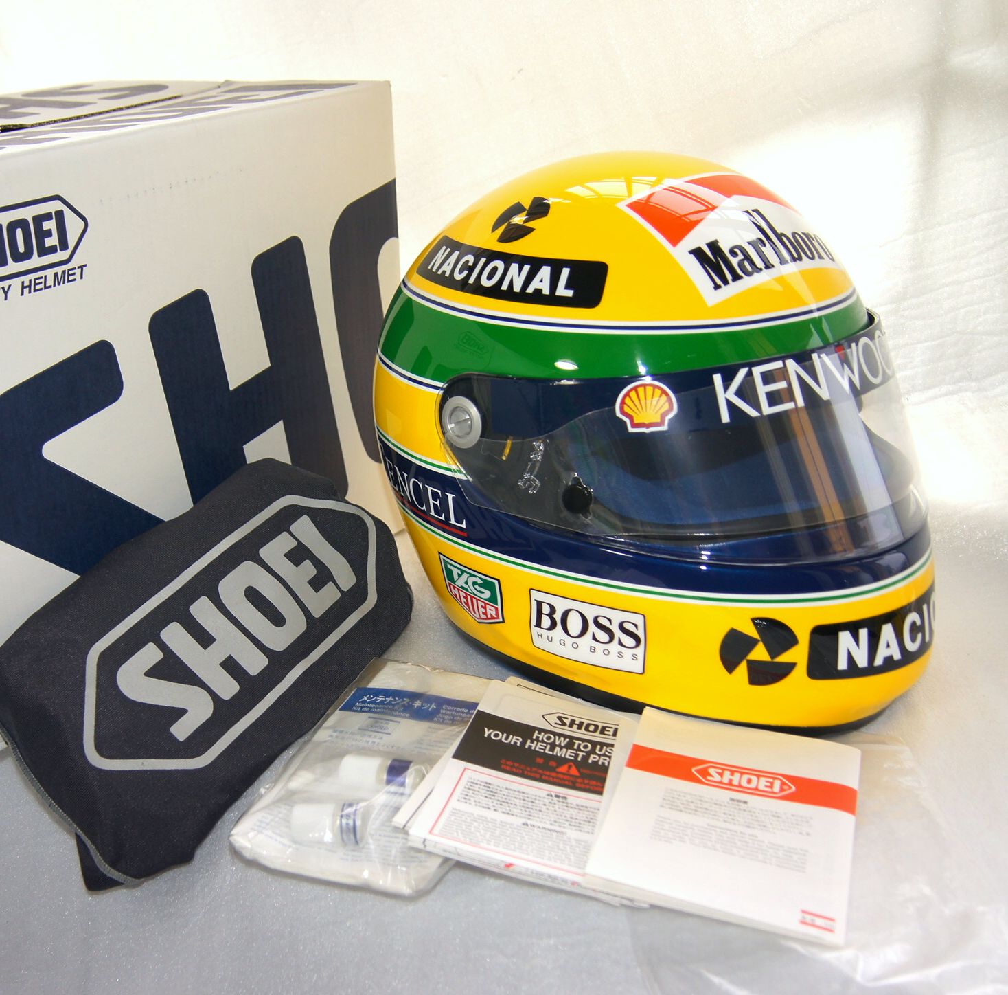 samurai‐bikers: SHOEI Racing Helmet X-FOUR Ayrton Senna replica McLaren ...