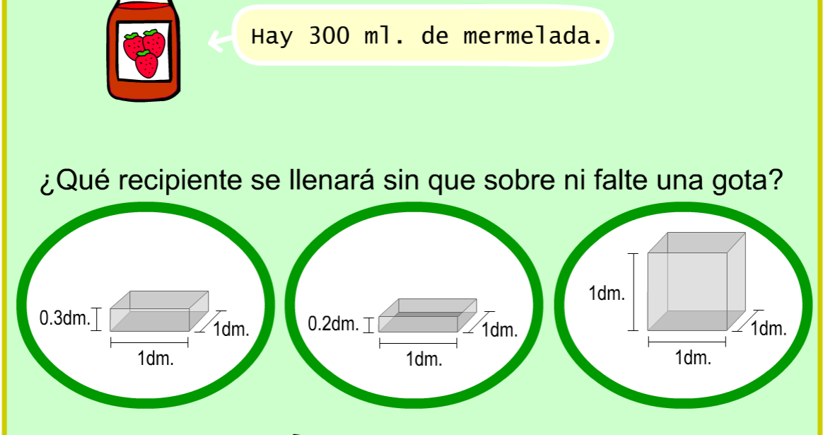 VIAJE AL MUNDO MATEMÁTICO: PRACTICA LAS MEDIDAS DE VOLUMEN