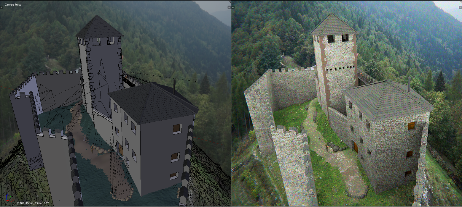 ATOR: Caldonazzo castle - from ruins to archaeological 3D reconstruction