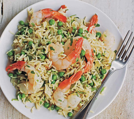 spicy prawn and pea pilau recipe -Taste USA