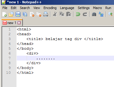 Tag Div Pada Html Dan Tag Span Pada Html Beserta Contoh - TKJ