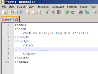 Tag Div Pada Html Dan Tag Span Pada Html Beserta Contoh - TKJ
