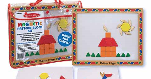 The Playful Otter: Melissa & Doug Magnetic Pattern Block Kit