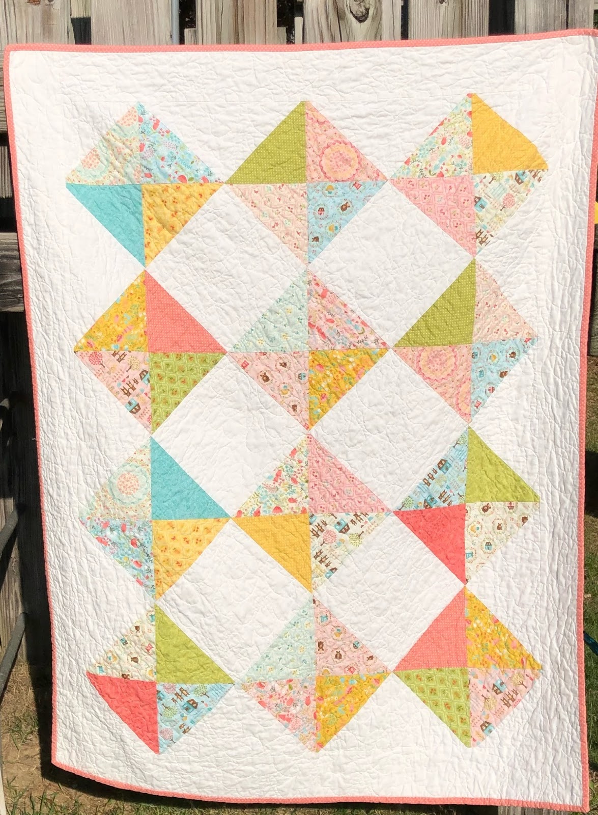 Moda Bake Shop Free Tutorial: Sweet Diamonds Baby Quilt