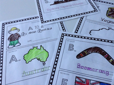 TeacherMomPlus3: All About Australia FREE Printable