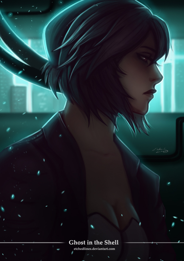 Geek Art Gallery: Fan Art Round-Up: Ghost in the Shell Pt 1