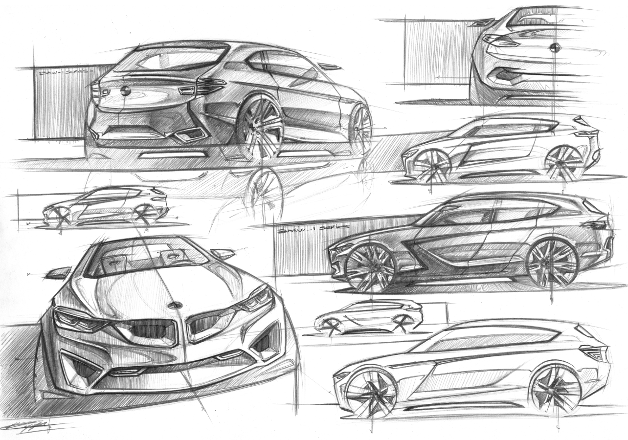 Car design sketch, Bmw sketch, Car design