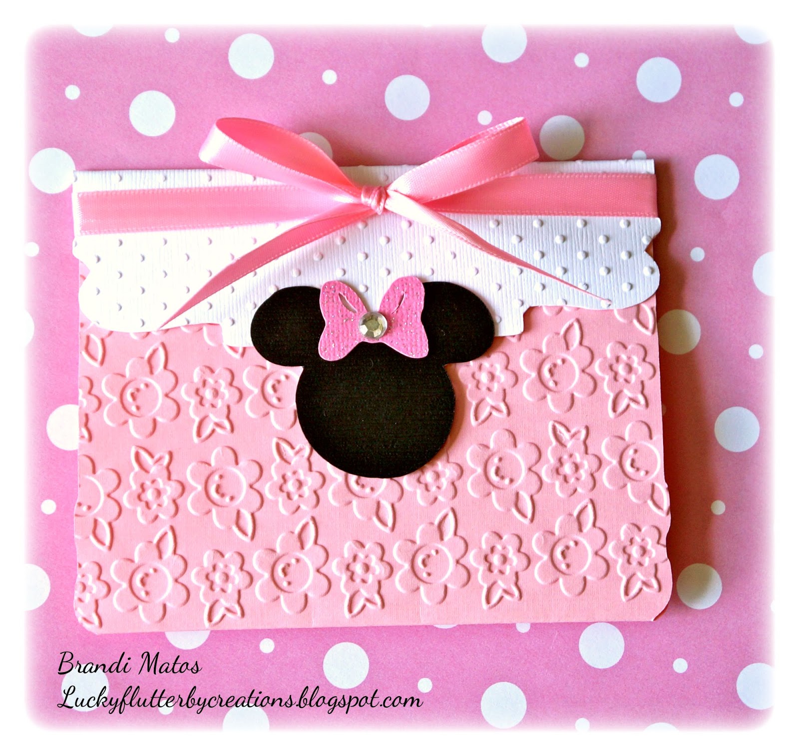 Lucky Flutterby Creations: Handmade Minnie Mouse Invitations!