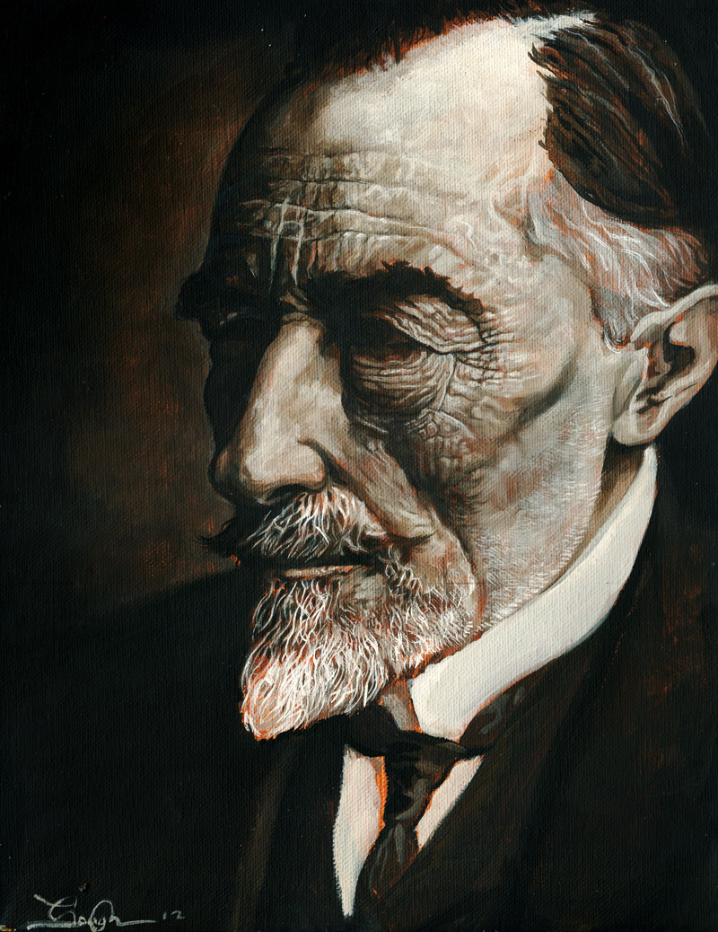 DavidVanGough: Joseph Conrad-heart of darkness-painted portrait by ...