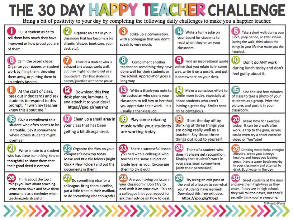 Spear Tip Education: 30 Day Challenge for Teachers
