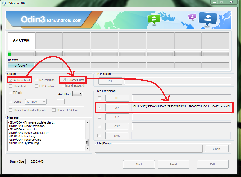 Cara Flash Samsung Galaxy S4 GT-19500 Via Odin ~ Flashipan