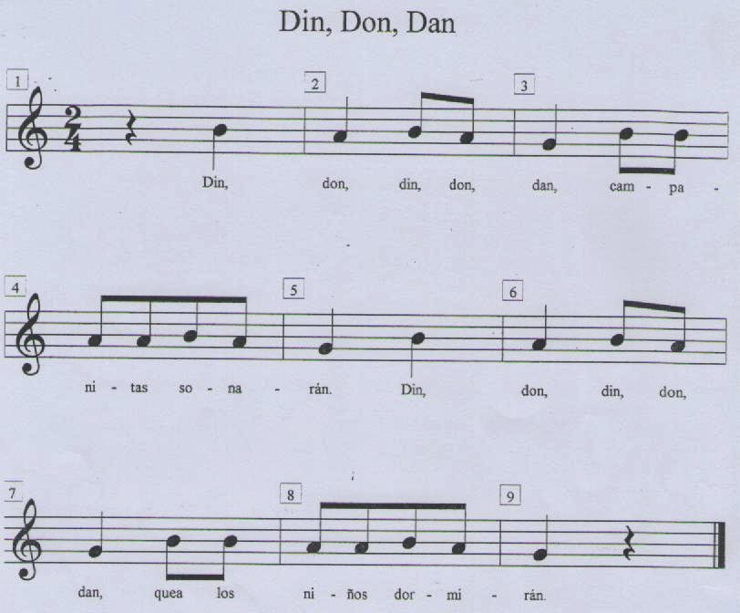 2º Primaria Casa de la Virgen: Din, Don, Dan