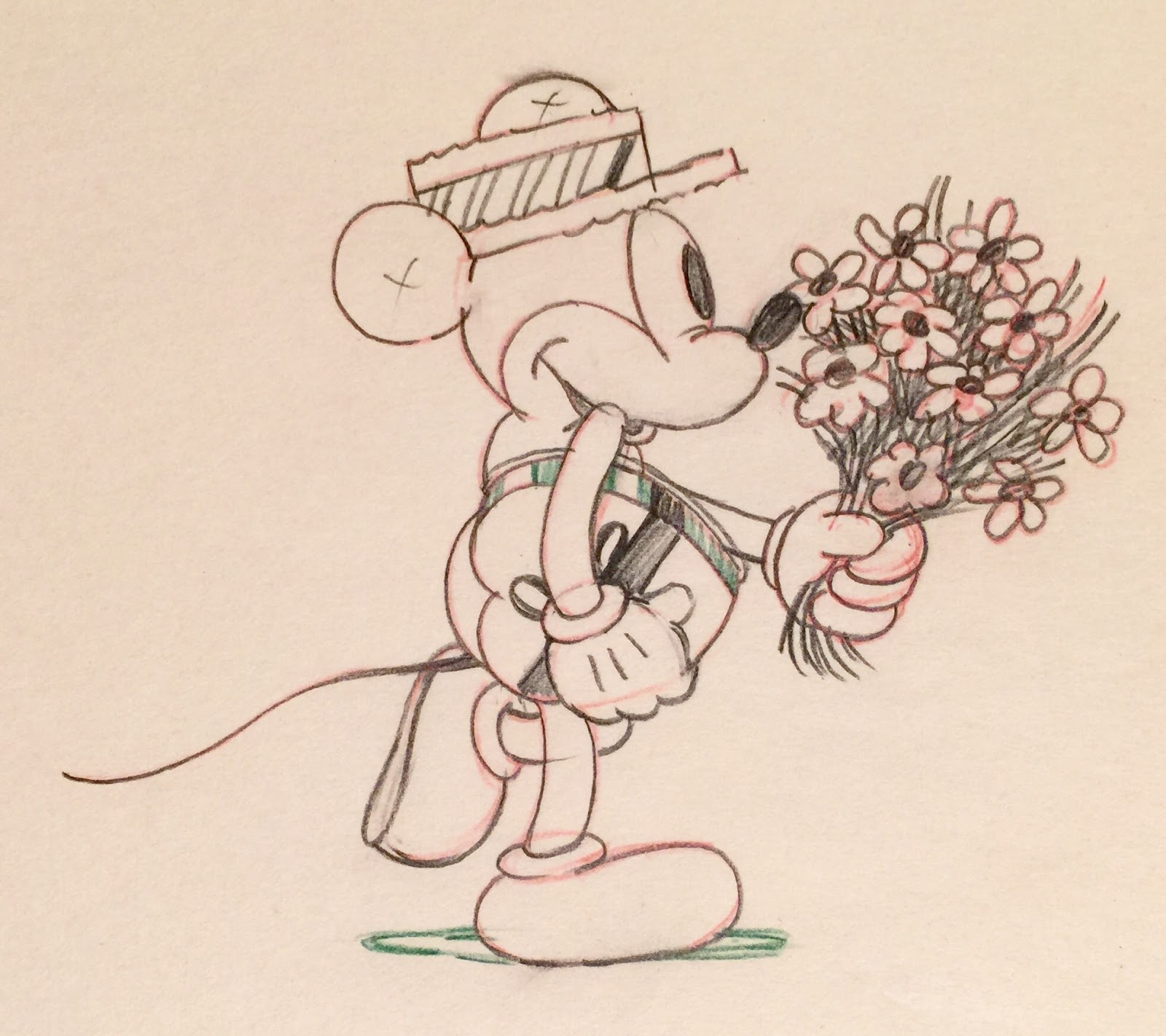 Animation Collection: Original Production Drawing of Mickey Mouse from ...