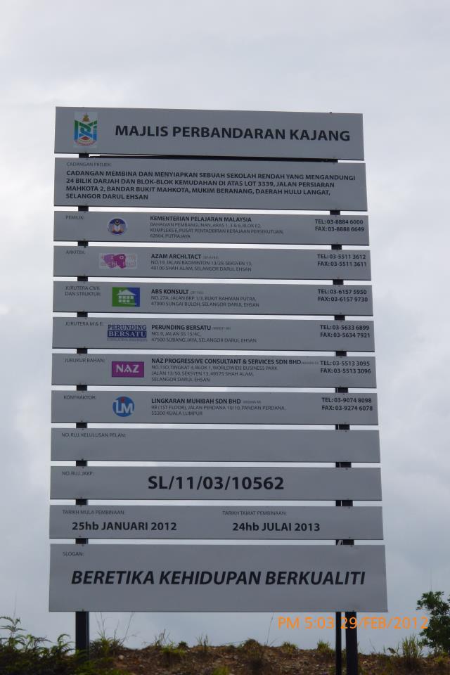 Laman Komuniti Mahkota5: Progres Pembinaan SK Bdr Bukit Mahkota ...