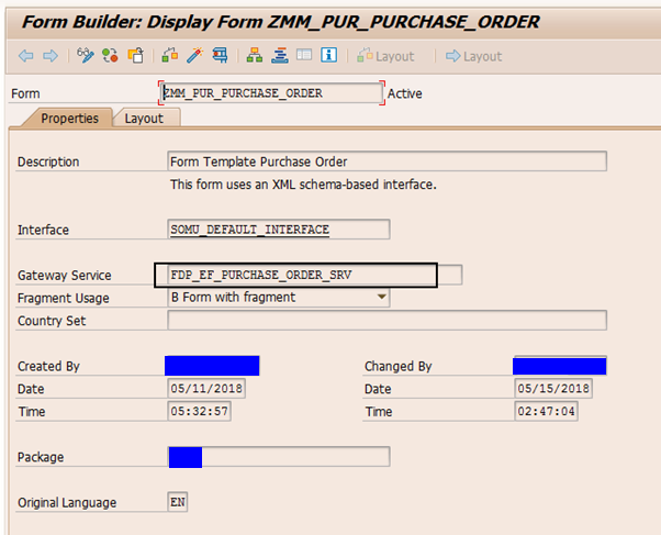 SAP ABAP Central: Adobe form output using Gateway Services [OData]: SAP
